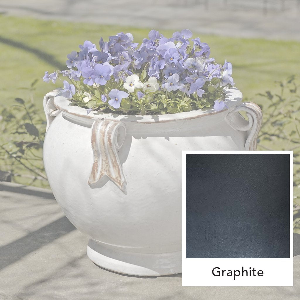 Round Handle Planter || Graphite | shop-campania