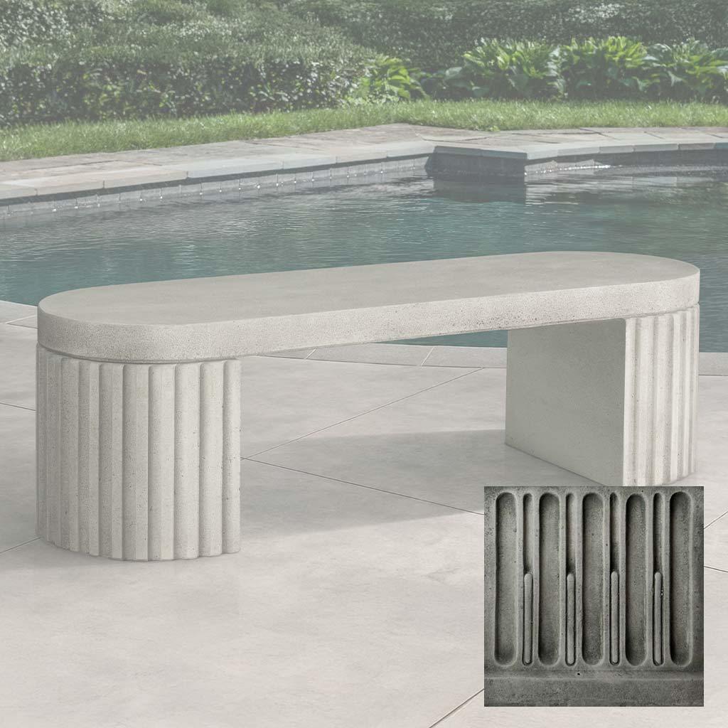 Dorchester Fluted Bench | shop-campania