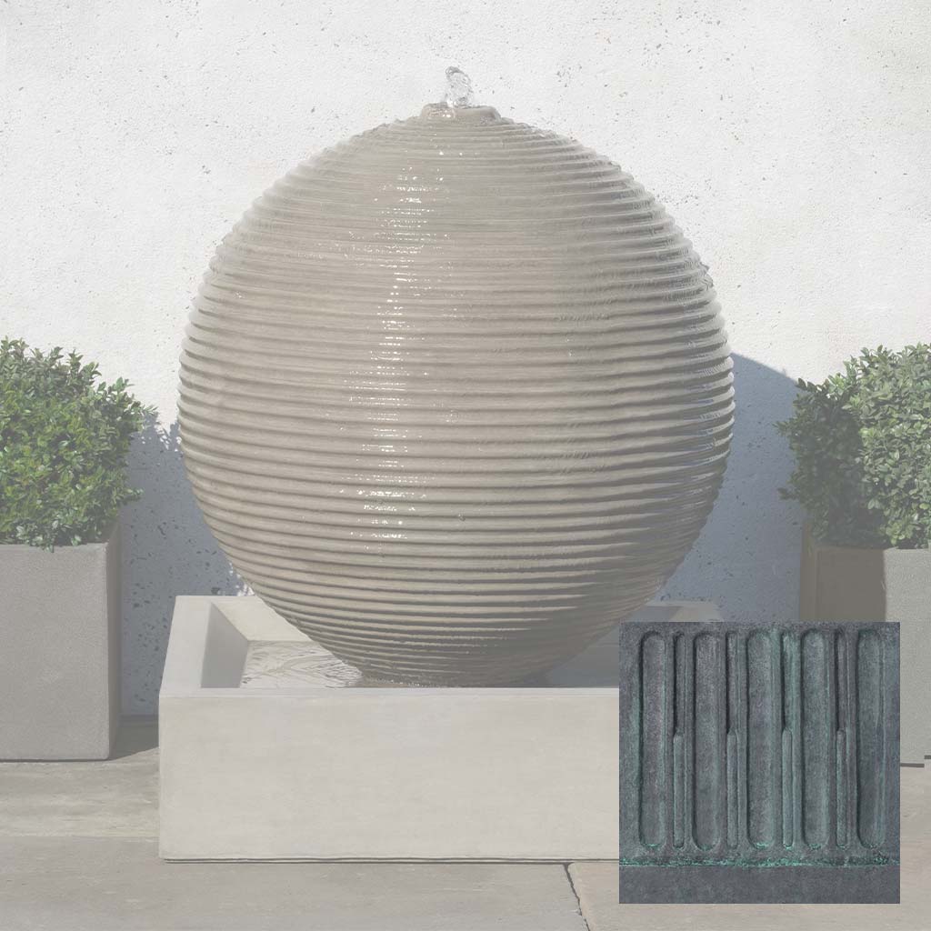 Ribbed Sphere Fountain | shop-campania