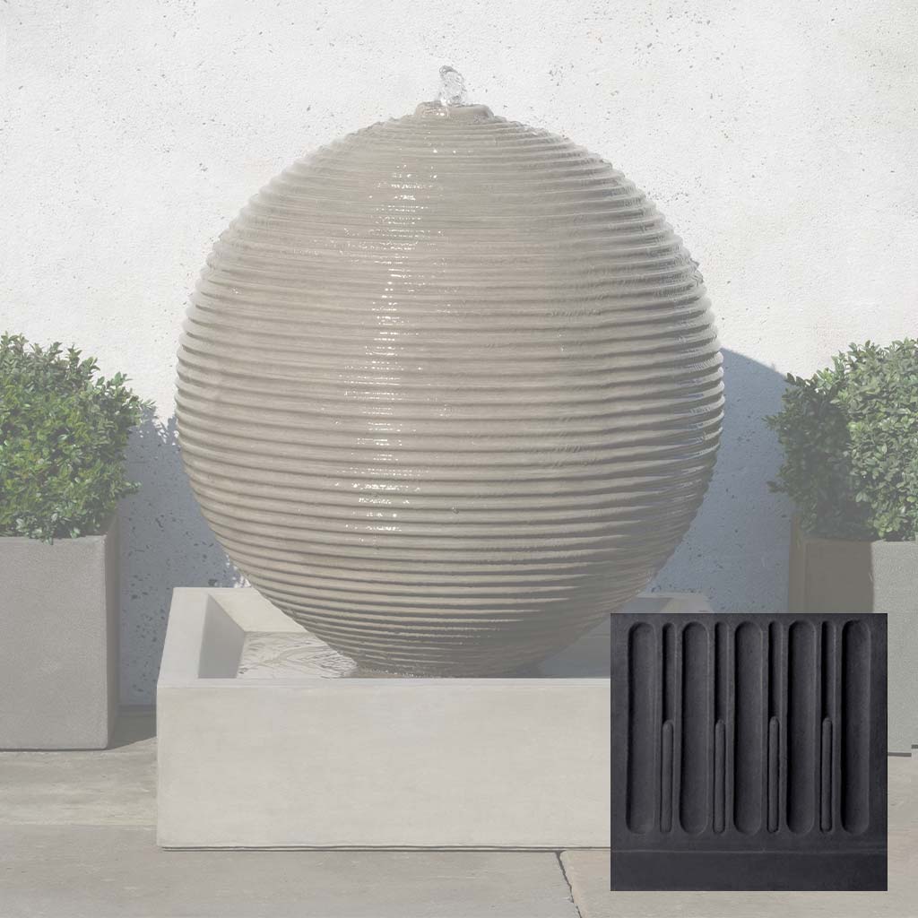 Ribbed Sphere Fountain | shop-campania