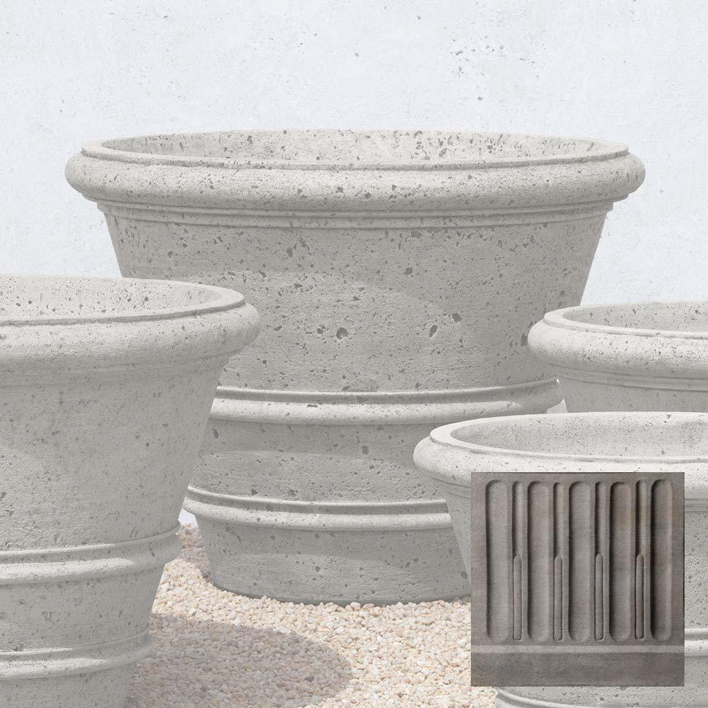 Textured Rolled Rim Planter, Large | shop-campania