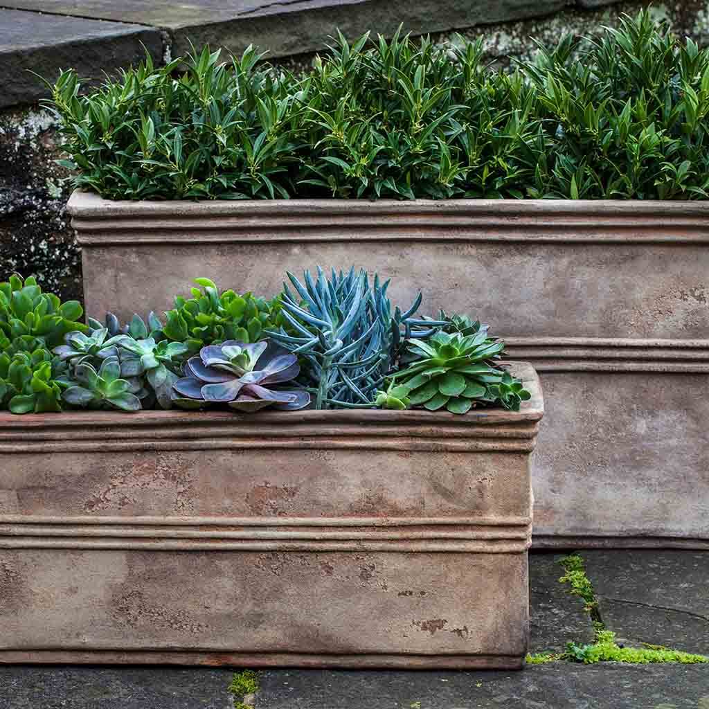 Antico Rectangular Planter || Antico Terra Cotta | shop-campania