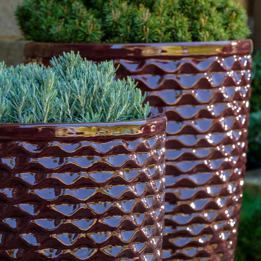 Honeycomb Planter, Tall || Plum | shop-campania